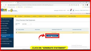 LIC: How to Download LIC Premium paid Statement for the whole year | SR ...