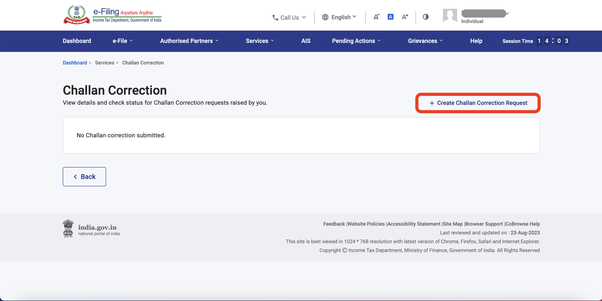 How to correct Income Tax Challan online | SR Academy India