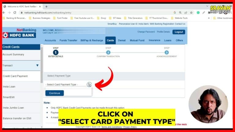 10 Easy Steps on How to Pay the HDFC Credit card bill Online [Internet ...